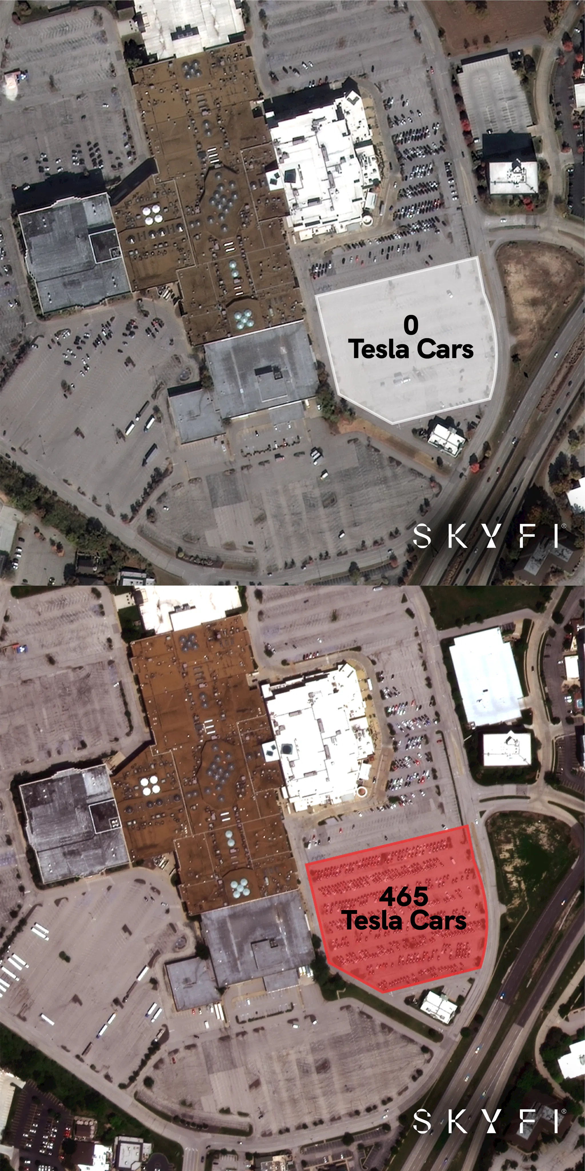 Tesla's unsold inventory is creating stockpiles you can see from space ...